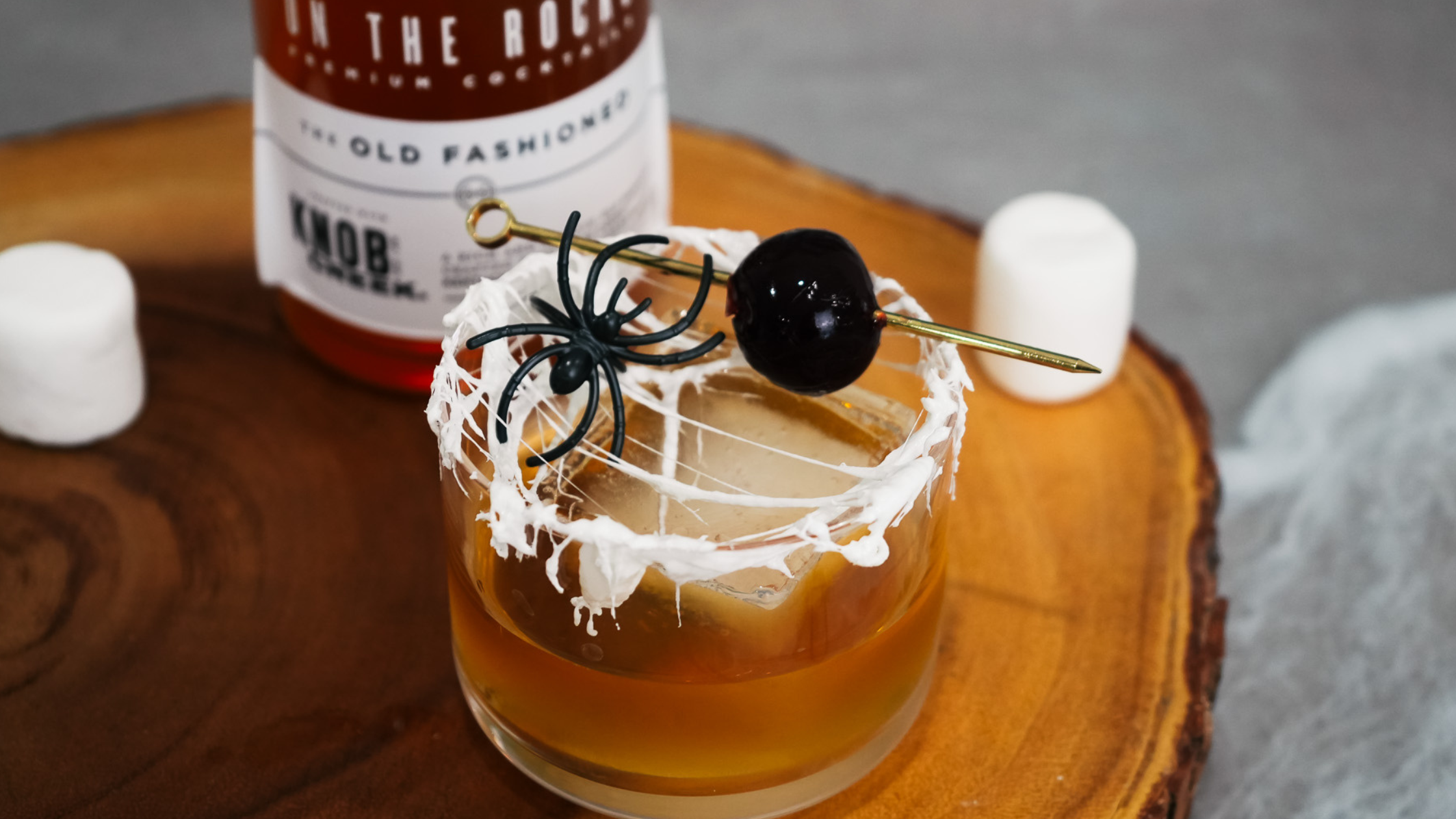 Easy Halloween Drink Hack: Marshmallow Web – The Good Pour