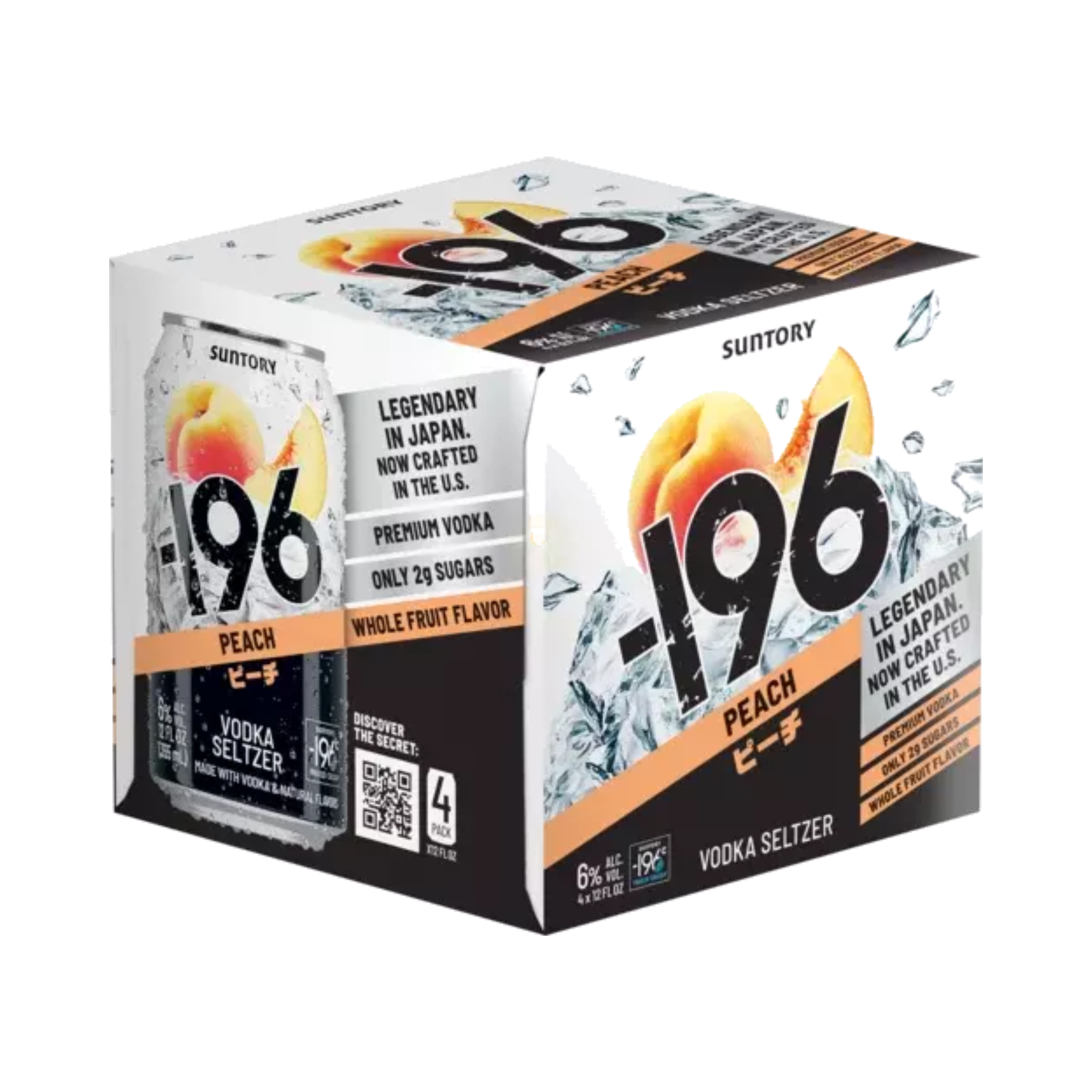 Suntory -196 Peach Vodka Seltzer – The Good Pour