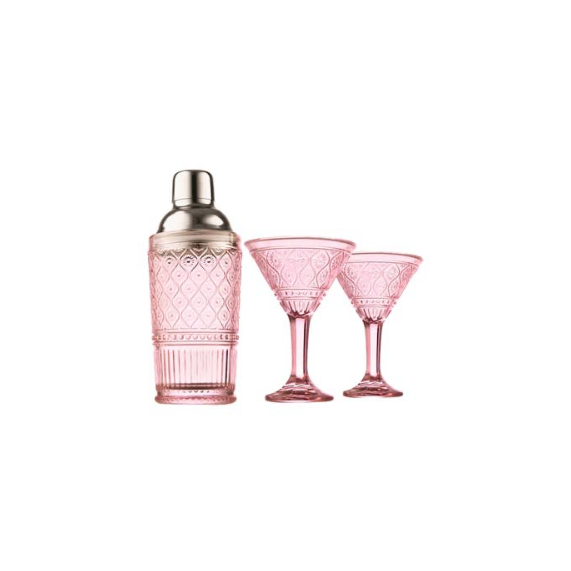 Claro Pink Cocktail Shaker & Martini Set – The Good Pour