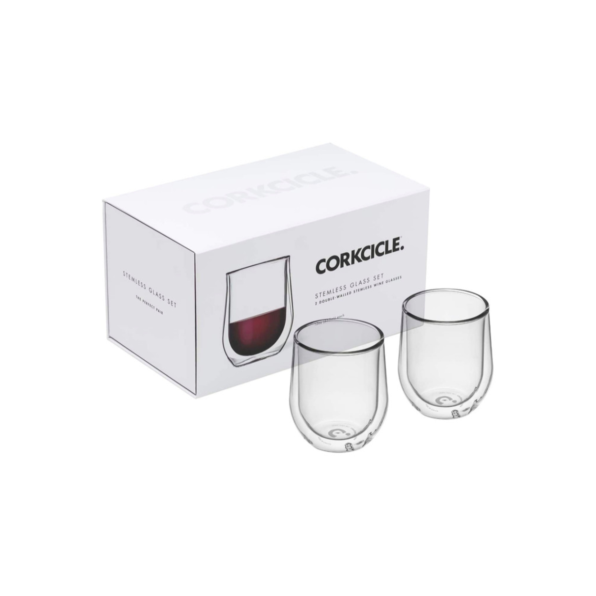 Corkcicle Stemless Glass Set – The Good Pour