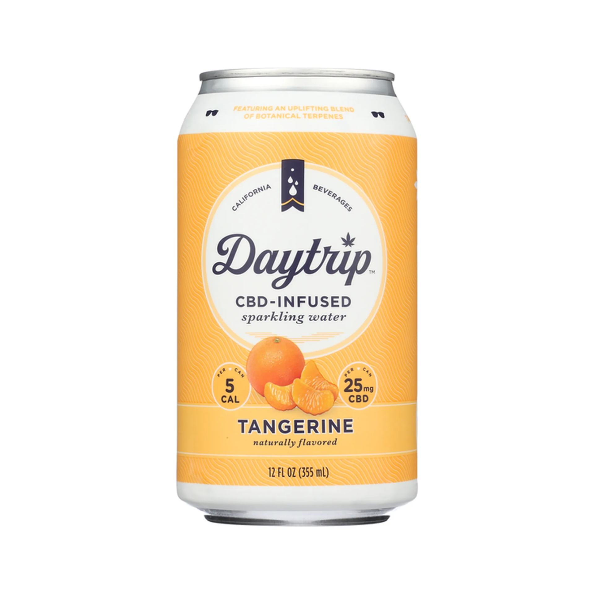 Daytrip CBD Infused Tangerine Sparkling Water – The Good Pour