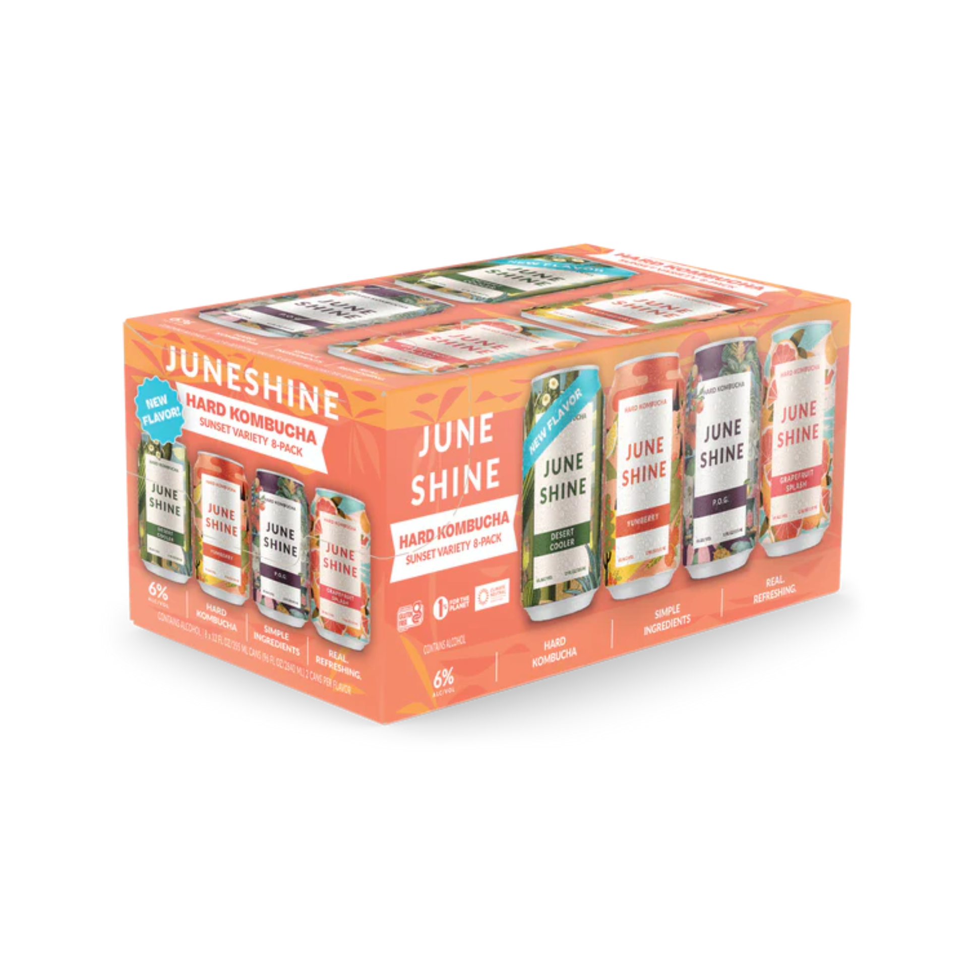 JuneShine Sunset Hard Kombucha Variety Pack – The Good Pour