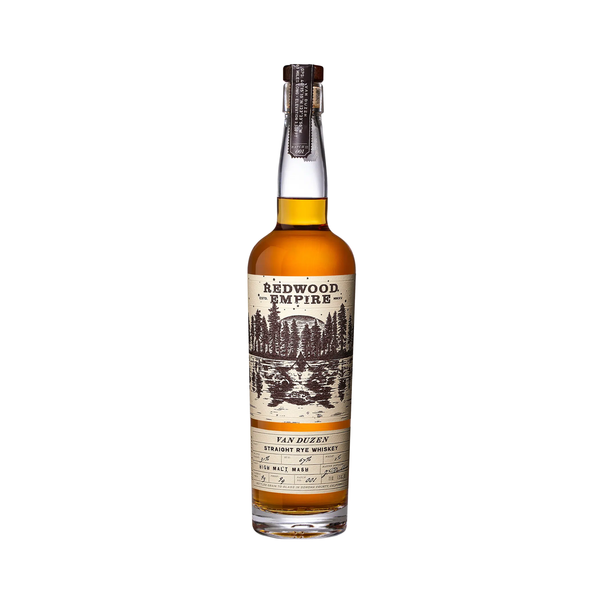 Redwood Empire Van Duzen Straight Rye Whiskey – The Good Pour
