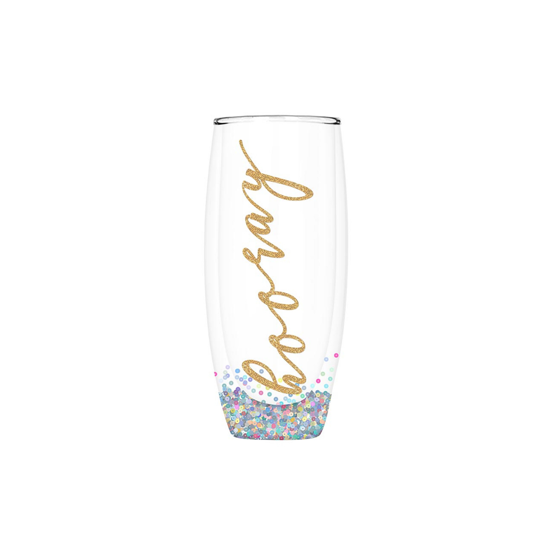 "Hooray" Double-Wall Champagne Glass – The Good Pour