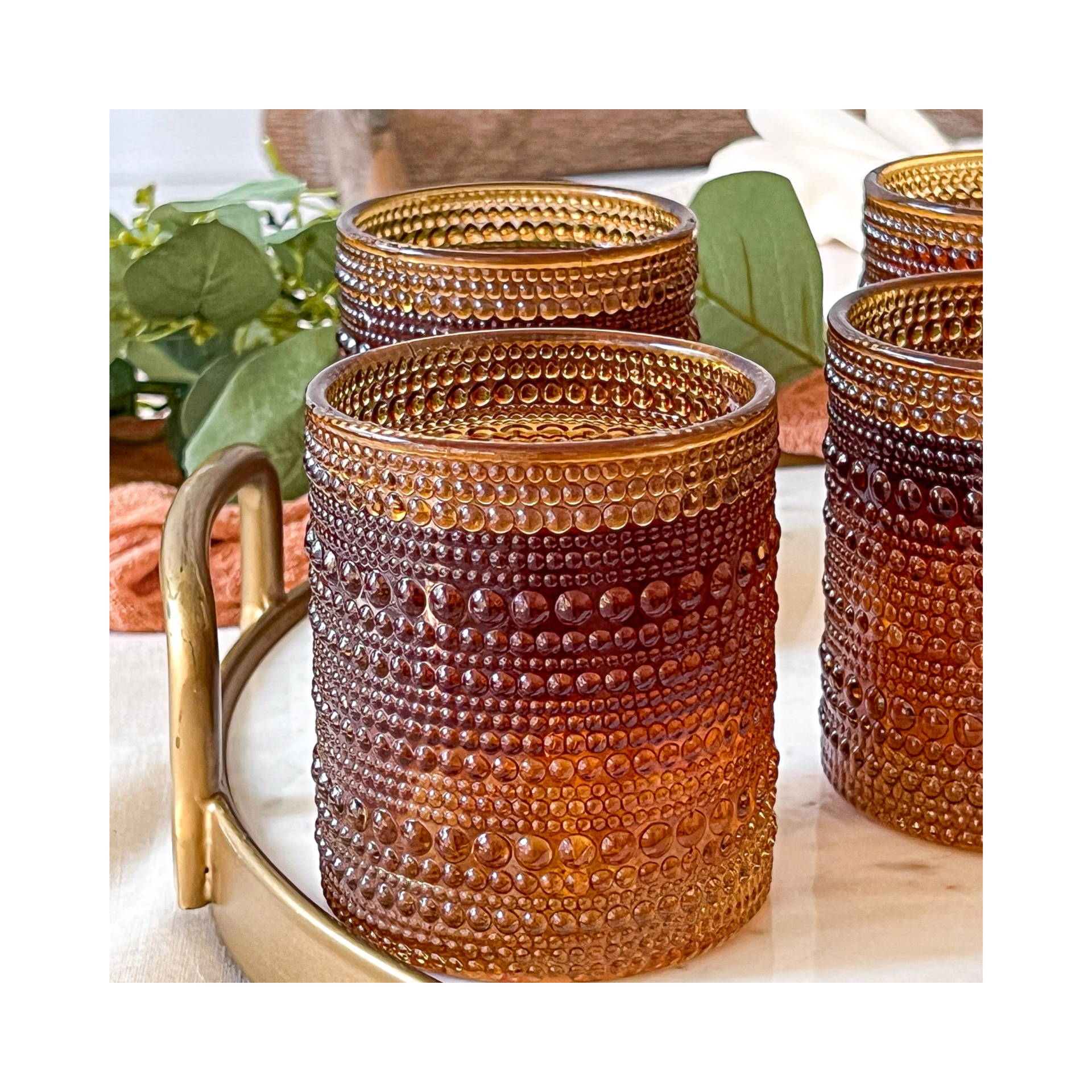 Jupiter Beaded Drinking Glass – The Good Pour